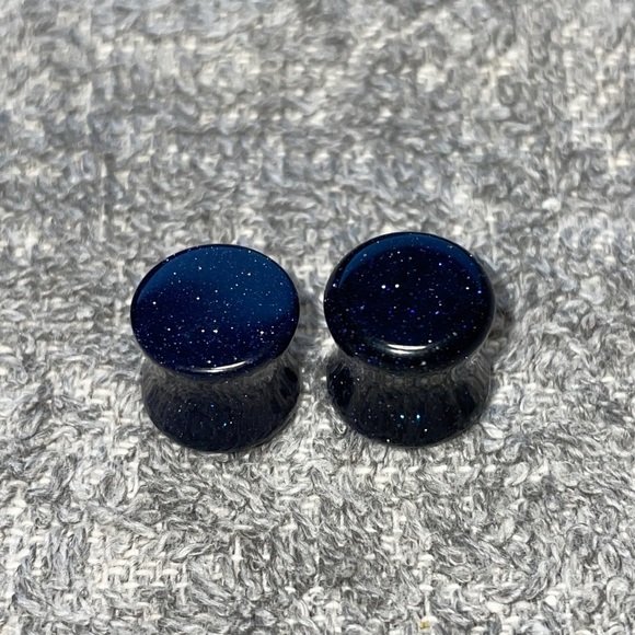 Accessories | Size Double Zero 0 Blue Sandstone Plugs And Opal Stone ...